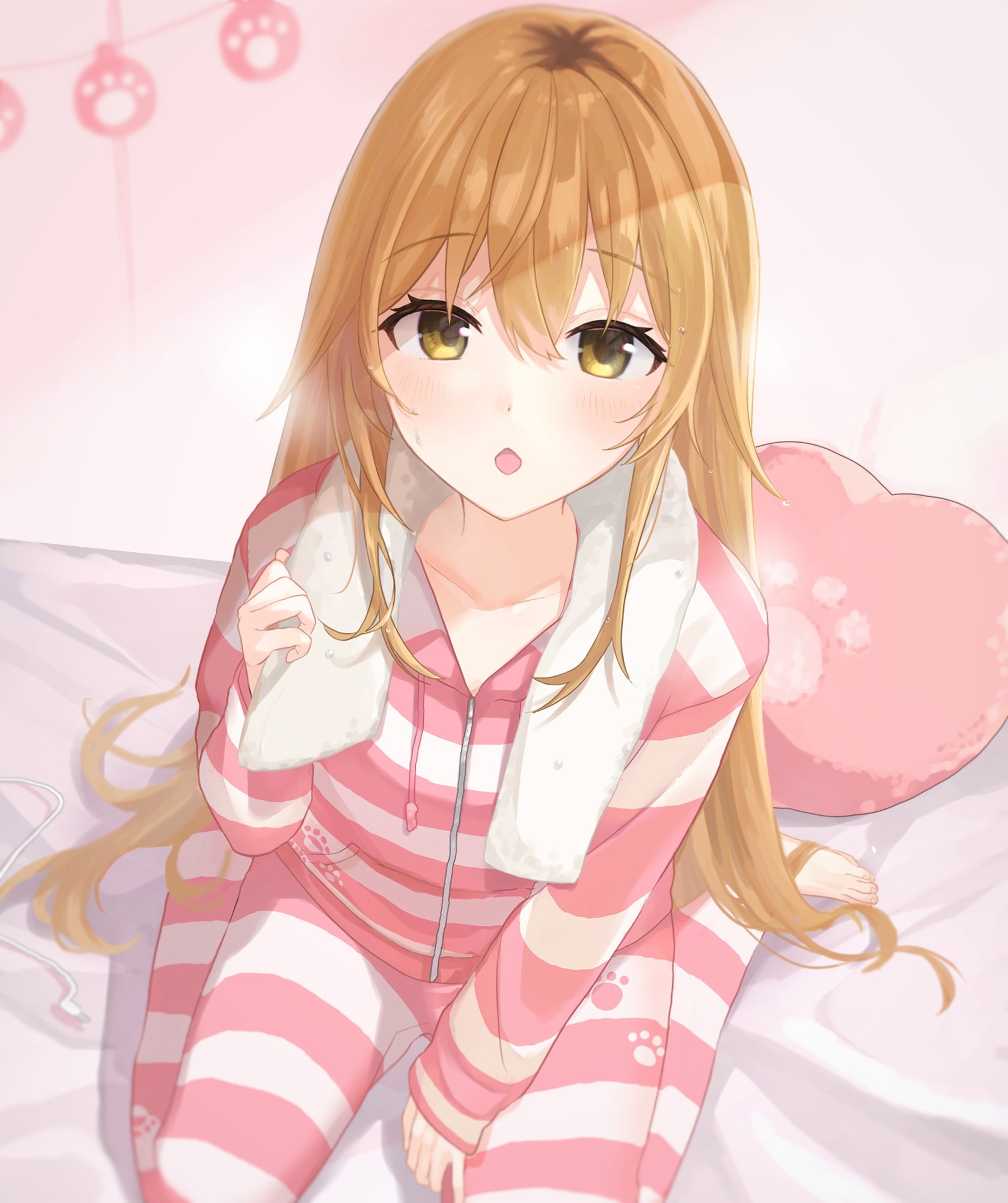 iu (iuiu1103) pajama towel wet | #1007253 | yande.re